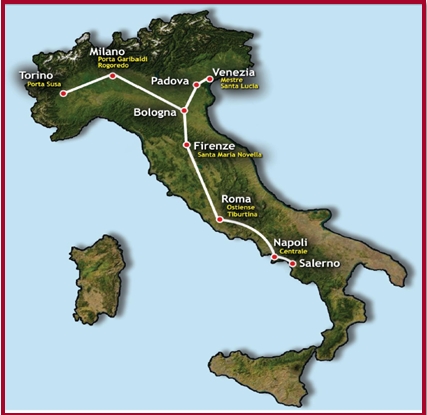 Eva's Travel Diaries: Italo : New high-speed trains in Italy
